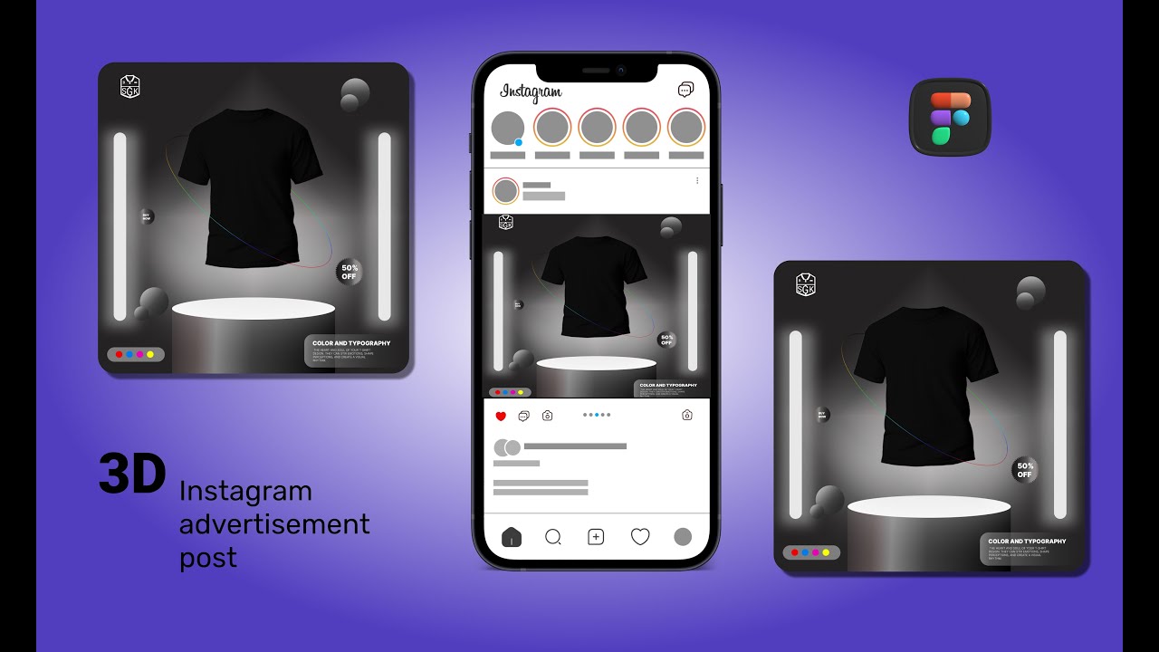 3d figma advertisement , instapost #figma #graphicdesign #3d #instagram #advertising - YouTube