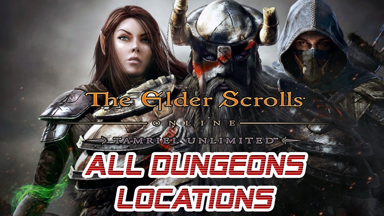 The Elder Scrolls Online (ESO) ALL Dungeons Locations Guide HD - YouTube