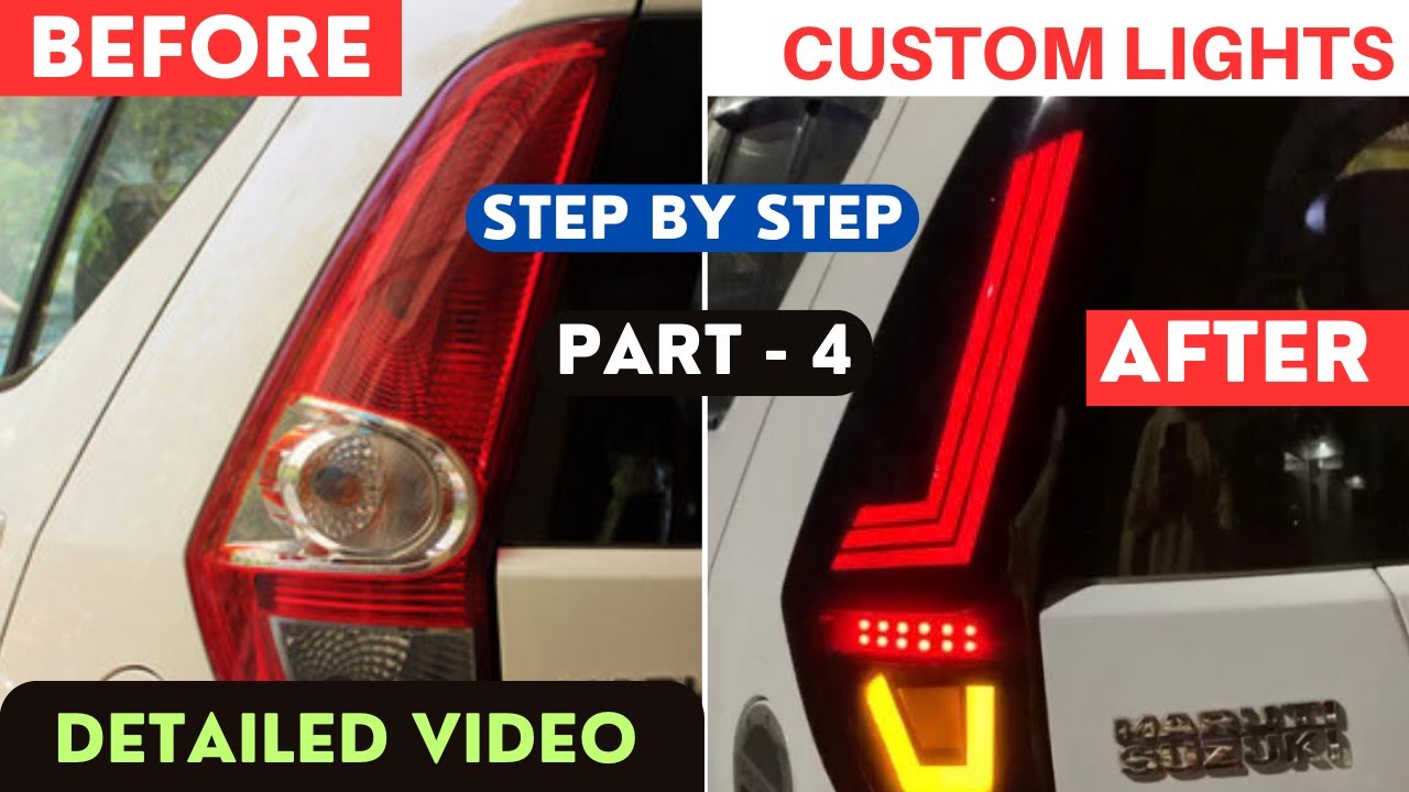 How to Modify car tail lights 2023 | Step by step process of making car ...
