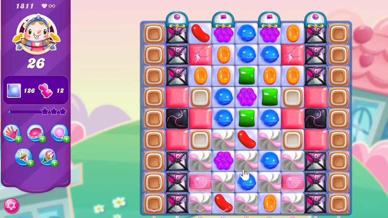 Candy Crush Saga LEVEL 1811 NO BOOSTERS (new version) - YouTube