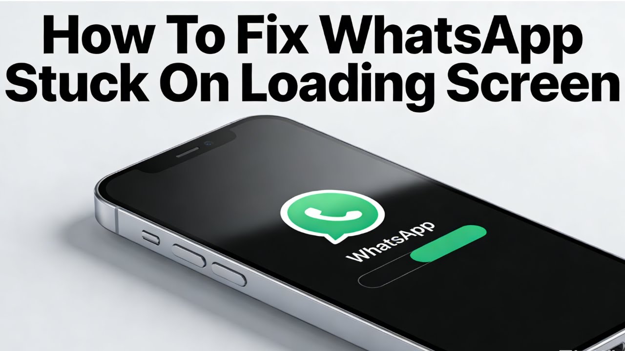 How To Fix WhatsApp Stuck On Loading Screen - YouTube