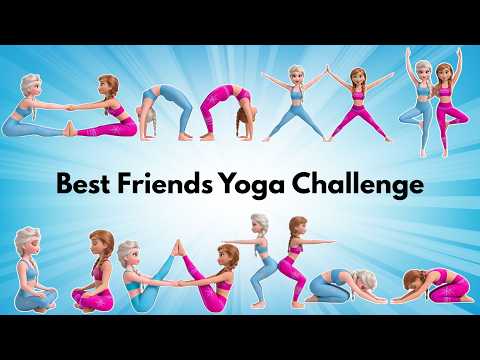 Best Friends Yoga Challenge | Fun & Easy Partner Yoga for Kids || yoga for kids