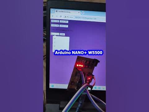 Arduino NANO W5500 Ethernet Module | Arduino NANO W5500 Web Server | Ethernet with Arduino NANO ...