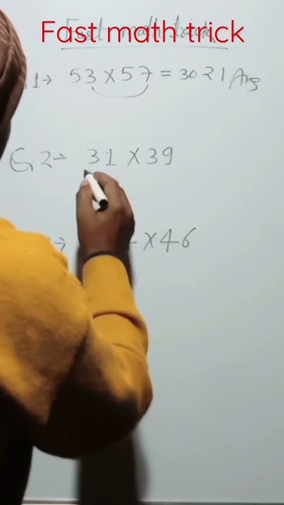 Fast math tricks।। multiply 2 digit no having same tens digit & ones digits sum is10 by ...