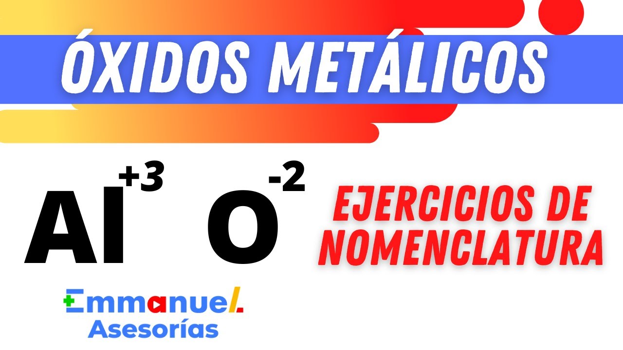 Nomenclatura de ÓXIDOS Metálicos (Formulación IUPAC y Tradicional ...