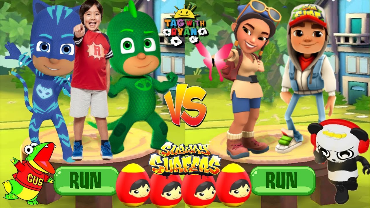 Tag with Ryan PJ Masks Update vs Subway Surfers World Tour Vancouver ...