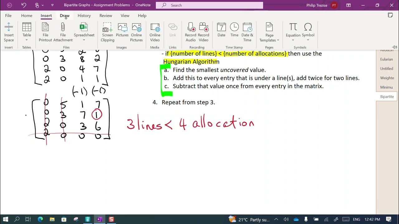 Hungarian Algorithm - YouTube
