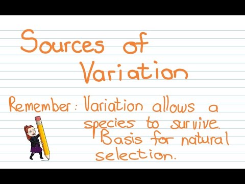 Evolution - Sources of Variation - YouTube