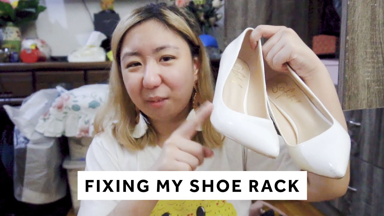 VLOG #51: FIXING MY SHOE RACK - I HAVE A LOT OF SHOES! - YouTube