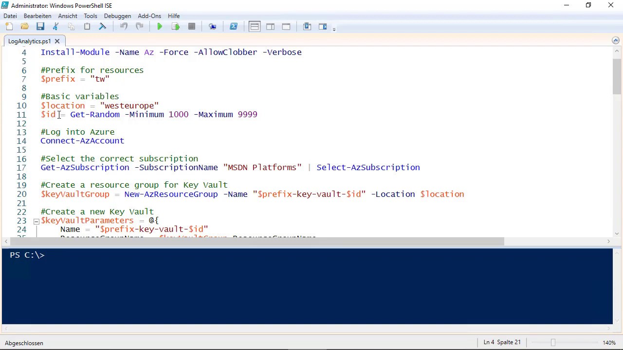 Azure Tip: Log Analytics Workspace mit der PowerShell erstellen - YouTube