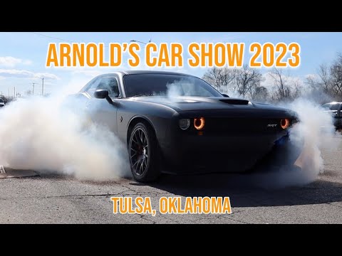 ARNOLD'S CAR SHOW 2023 IN TULSA, OKLAHOMA!! *CARS, BURNOUTS & MORE ...