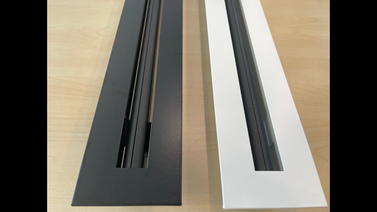 Linear Slot Diffusers - 1 Slot Opening Vent Cover (Actual Product) - YouTube