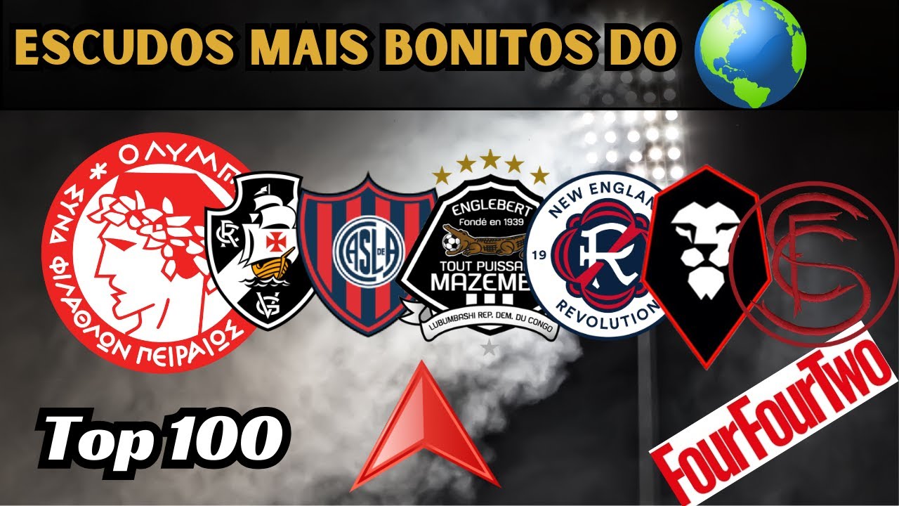 ESCUDOS de times mais BONITOS do MUNDO | Tem 4 🇧🇷 | TOP 100 - YouTube