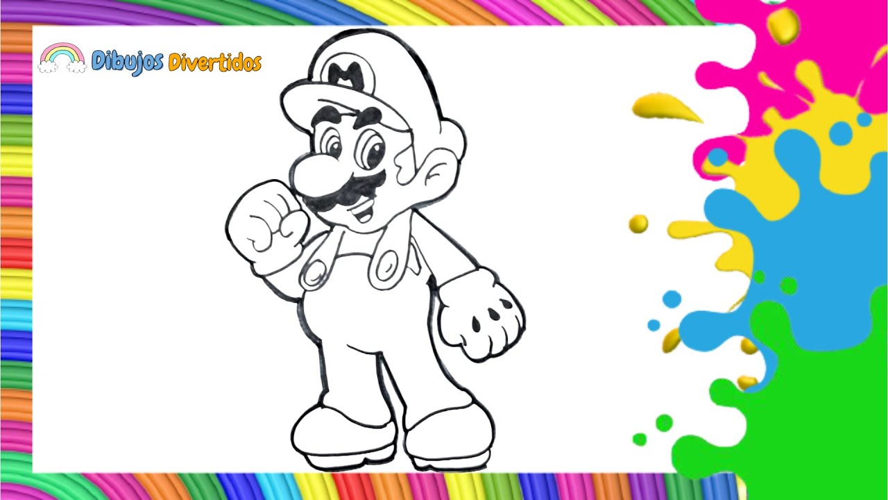 Dibuja a Super Mario Bross Fácil | Dibujos Divertidos - YouTube
