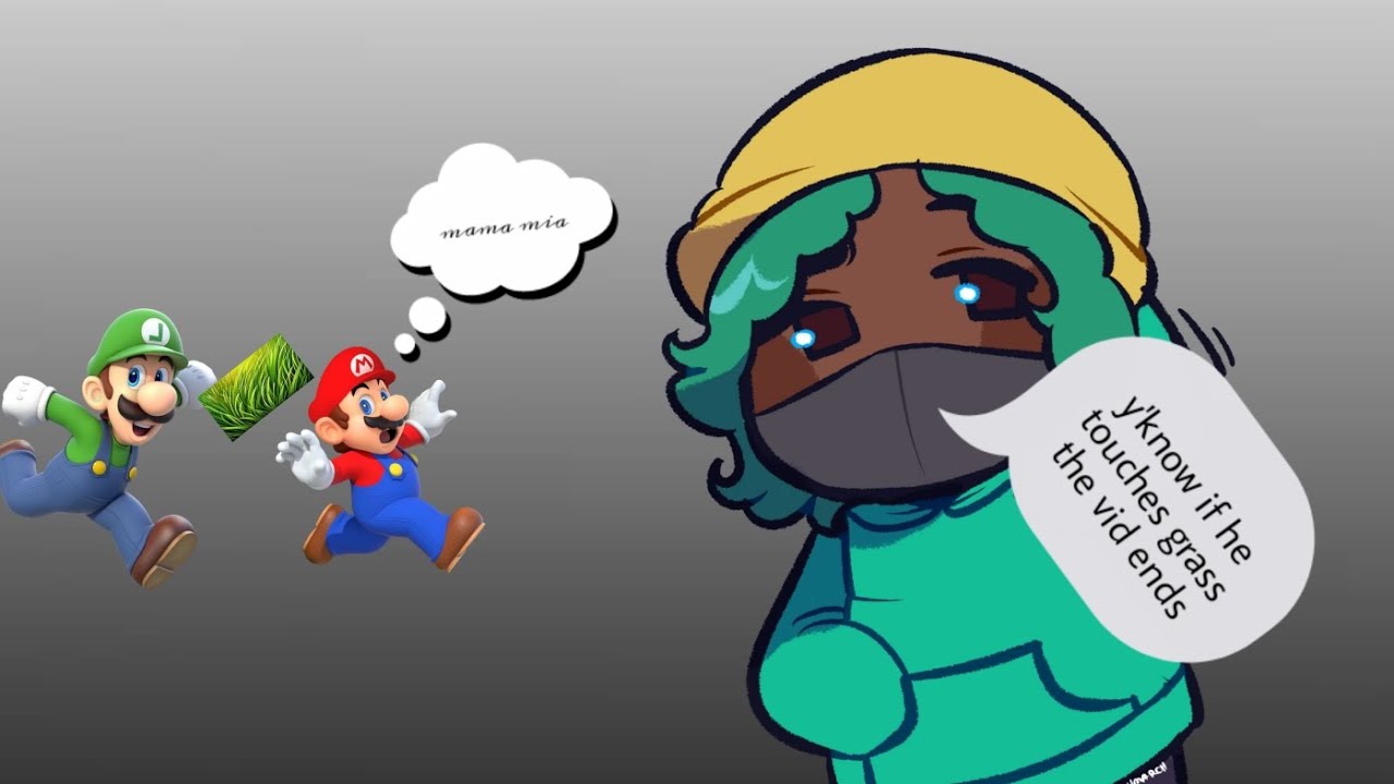 If mario touches grass the video IS OVER!!!|Super Mario Bros Wonder ...