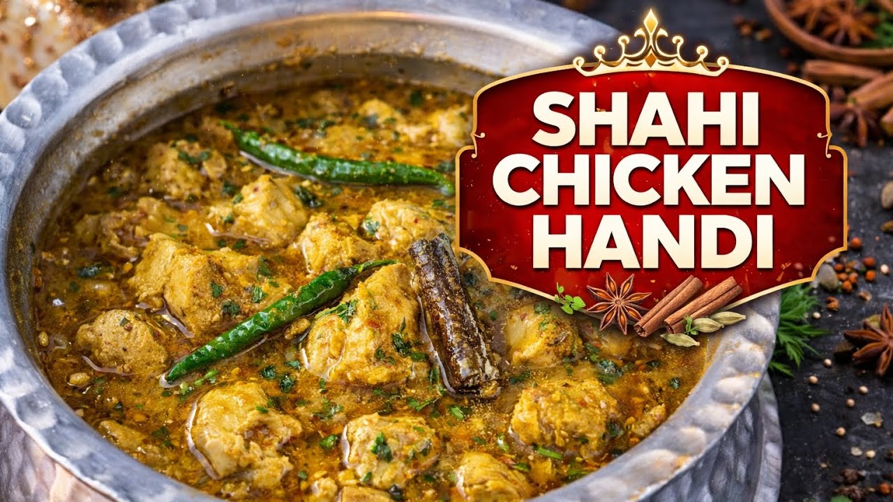 Restaurant Style Shahi Chicken Handi Recipe😋 | New Chicken Handi Recipe ...