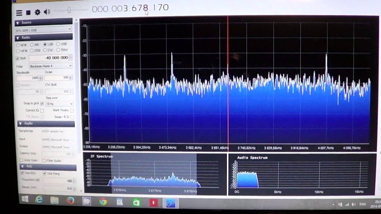 Tuning 80 meters amateur radio band on SDR receiver - YouTube