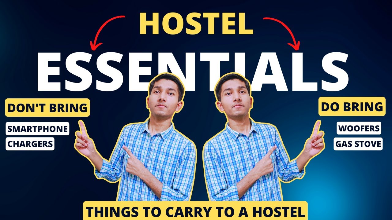 Hostel Essentials | What to pack for Hostel | Things to carry to a ...