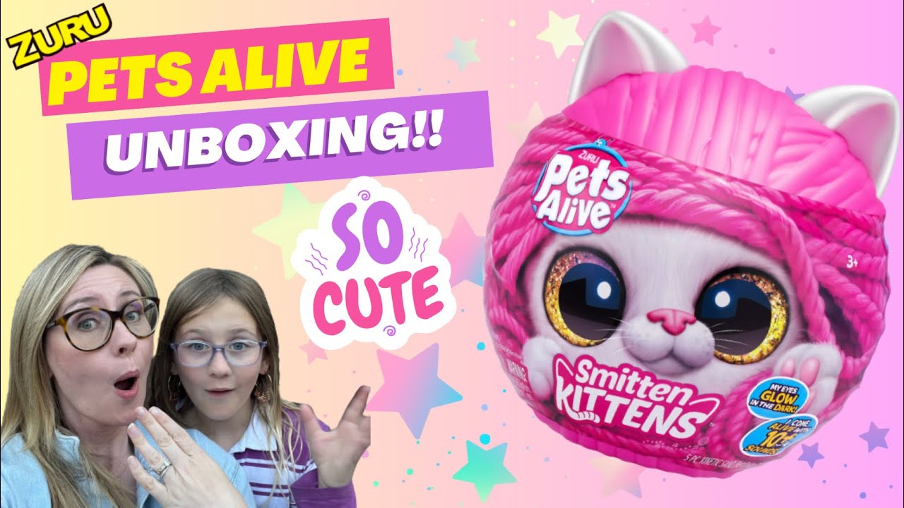 Unboxing Pets Alive Smitten Kittens!! - YouTube