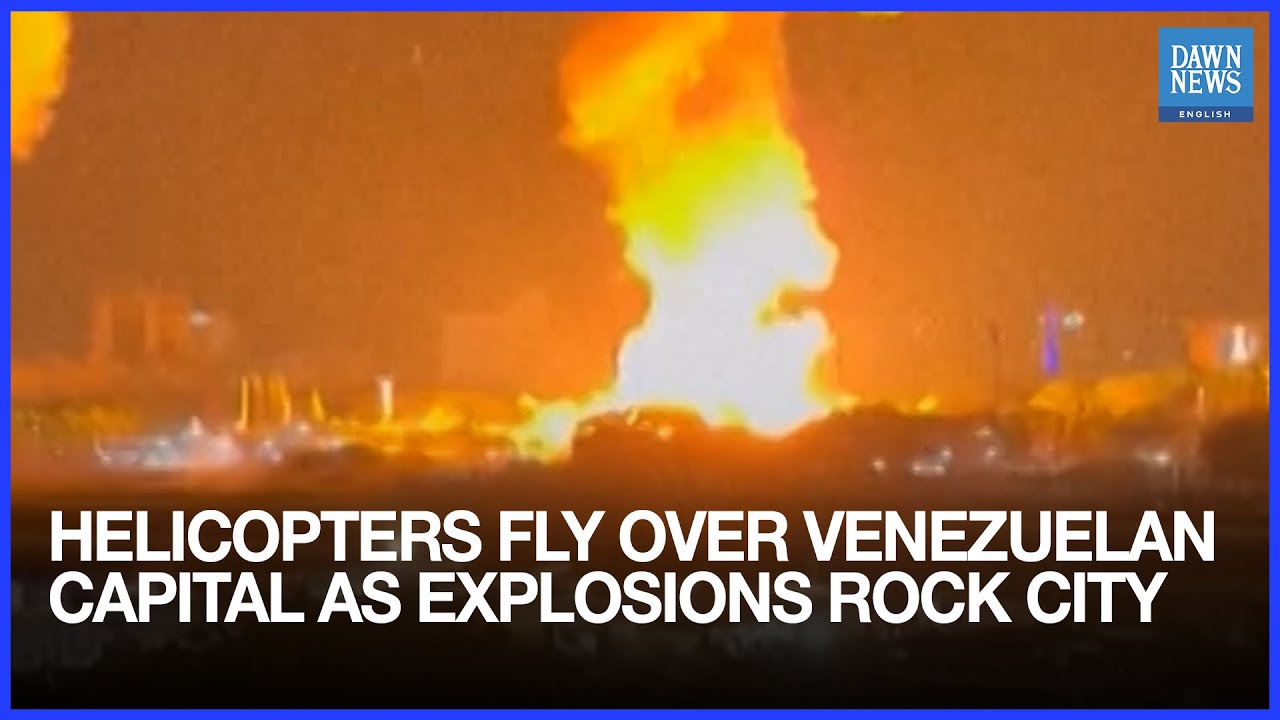 Helicopters Fly Over Venezuelan Capital As Explosions Rock City | Dawn ...