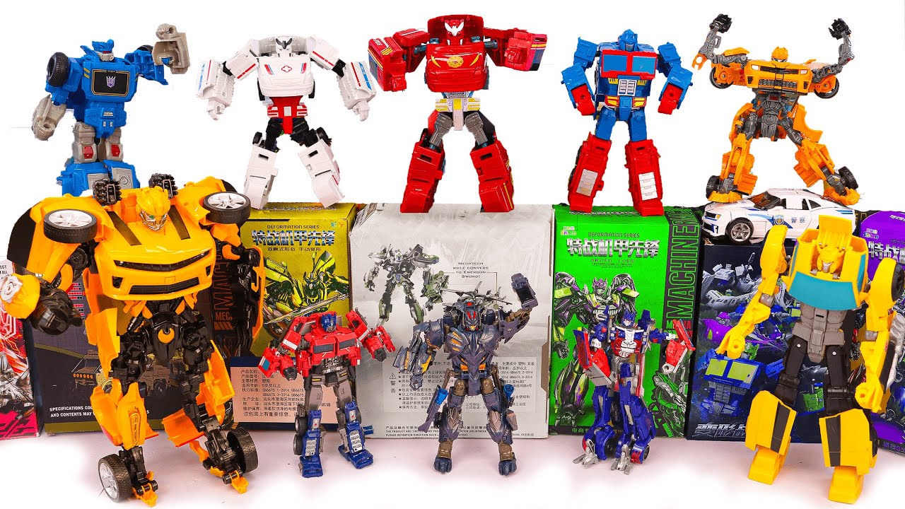 Unboxing Review Transformers ASMR | Optimus Prime, Bumblebee, Megatron ...