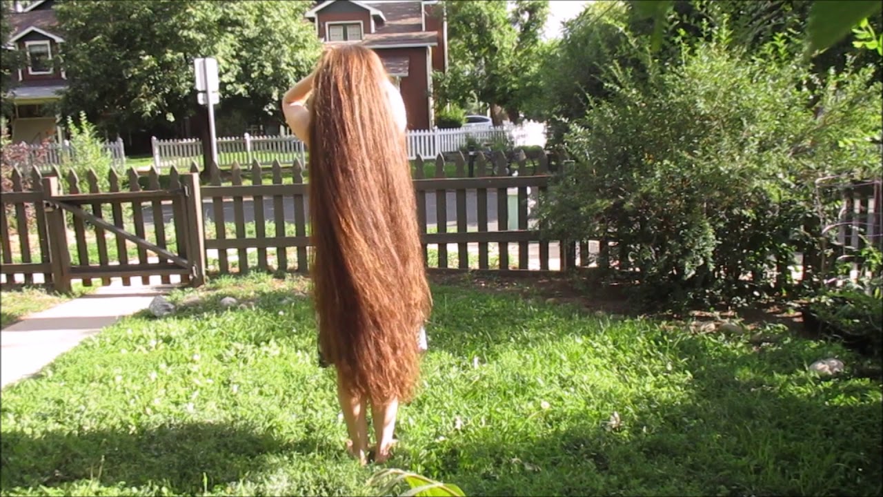 Calf length hair in motion I (short clip version) - YouTube