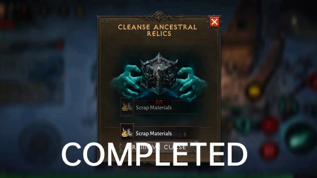 199. Cleansing of The Ancestral Relic. - Necromancer Diablo Immortal ...