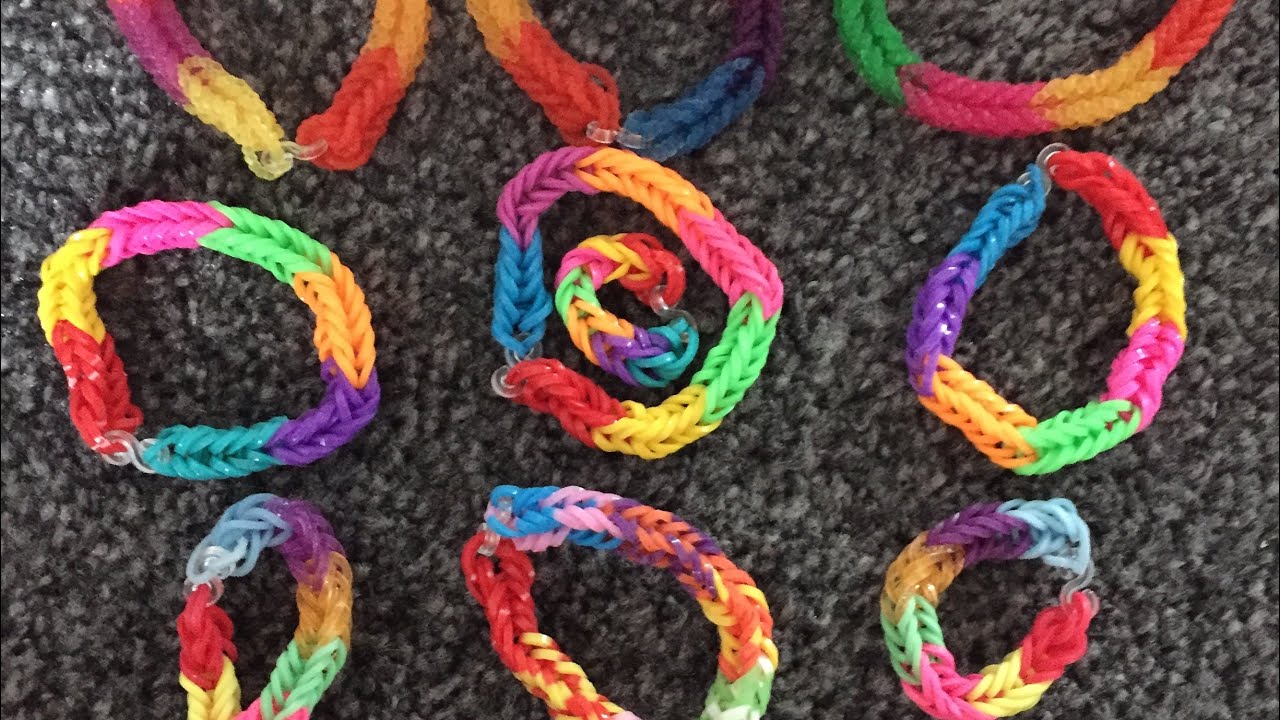 How to make a fishtail loom band bracelet - YouTube