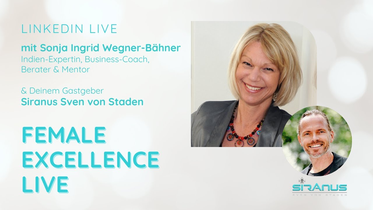 Female Excellence Live mit Sonja Ingrid Wegner-Bähner - YouTube