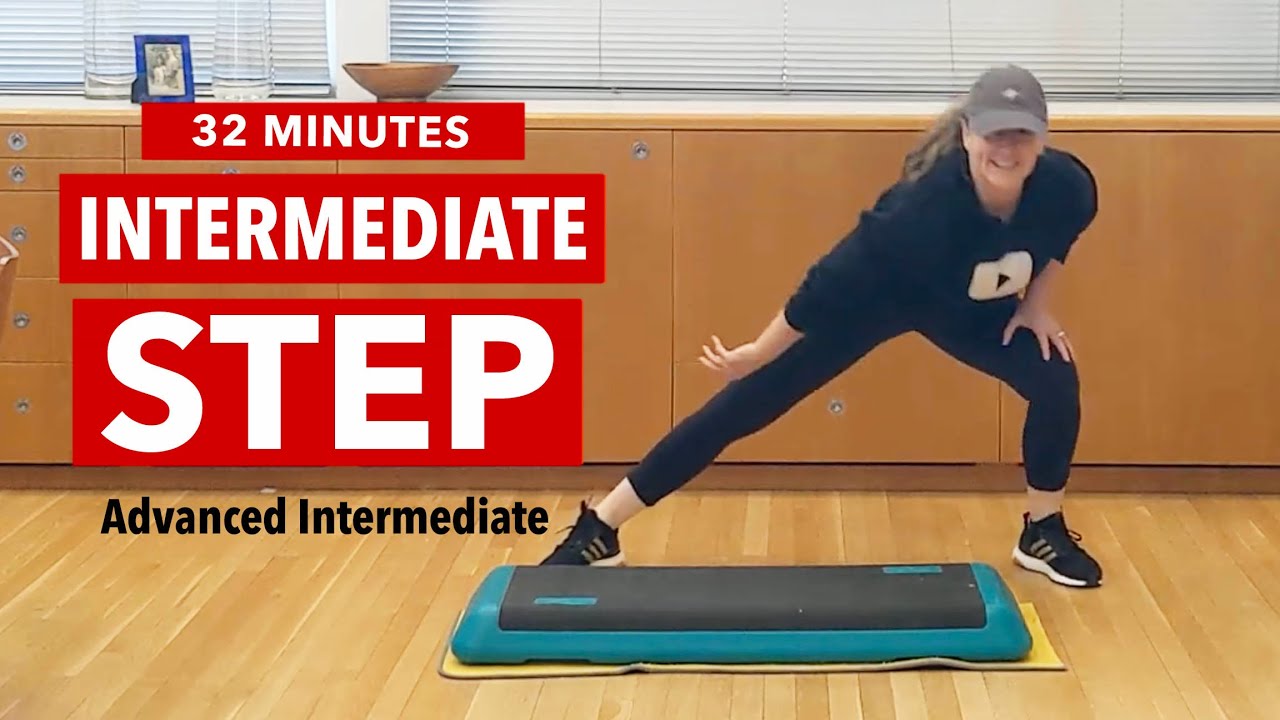 Intermediate Step Aerobics Workout #11 (32 MIN) No mid roll ads! - YouTube