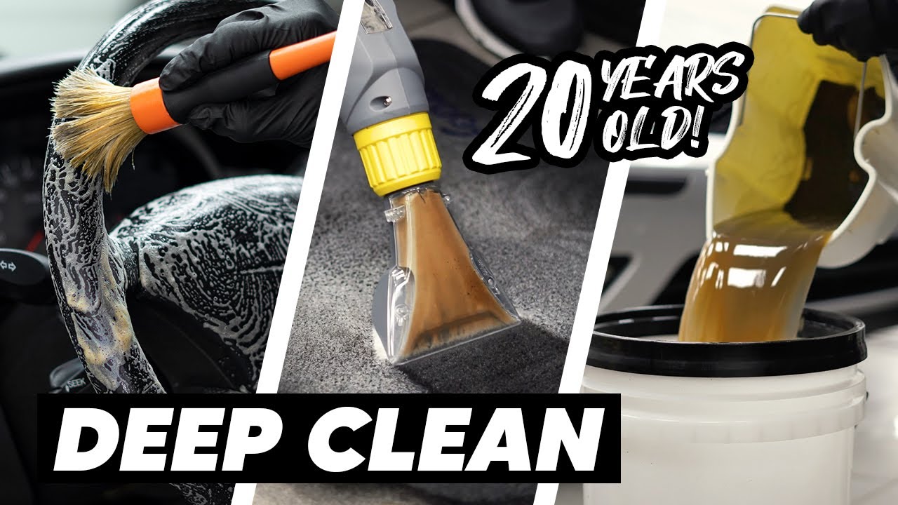20 Year Old Ford Focus DEEP CLEAN - Interior Auto Detailing - YouTube