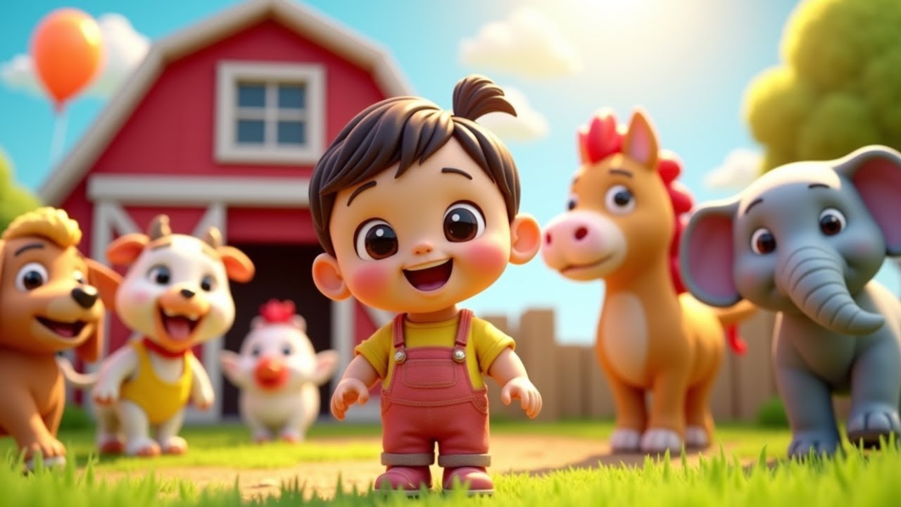 Animal Sounds Song | Learn Animal Sounds for Kids | Fun 3D Animated ...