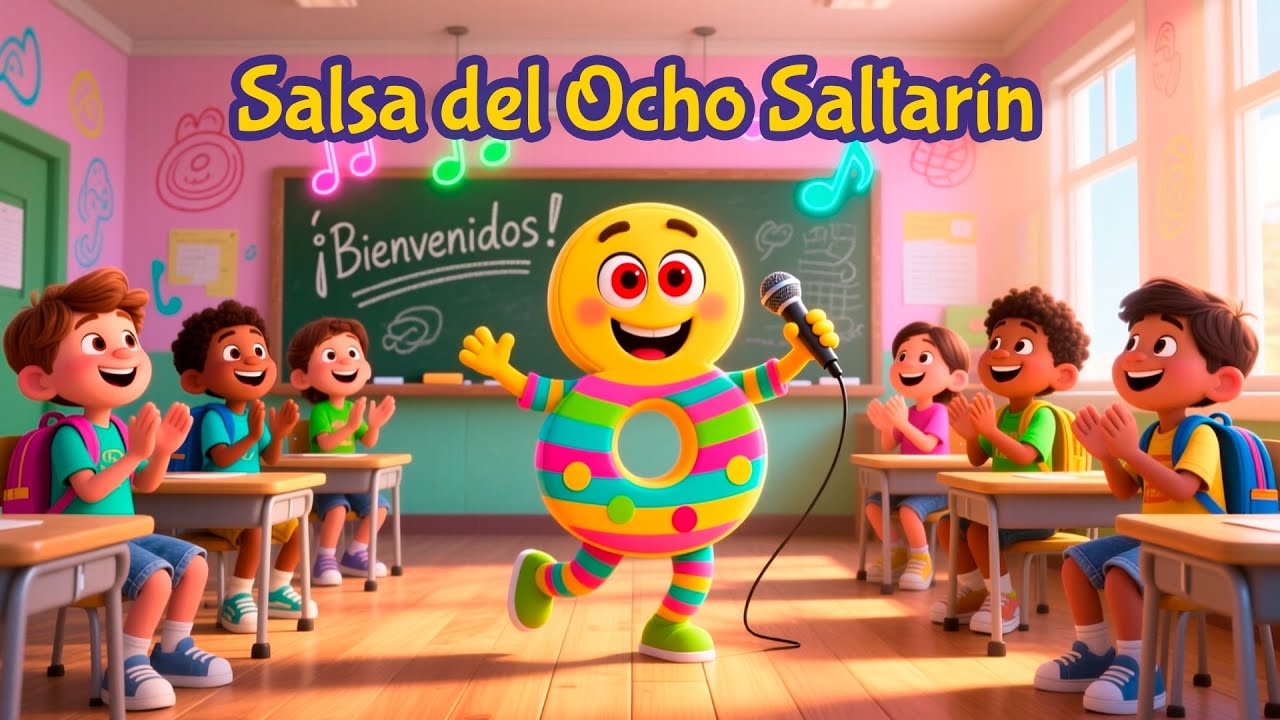 🎵 Salsa del Ocho Saltarín 🎶 | Canción Divertida para Memorizar ...