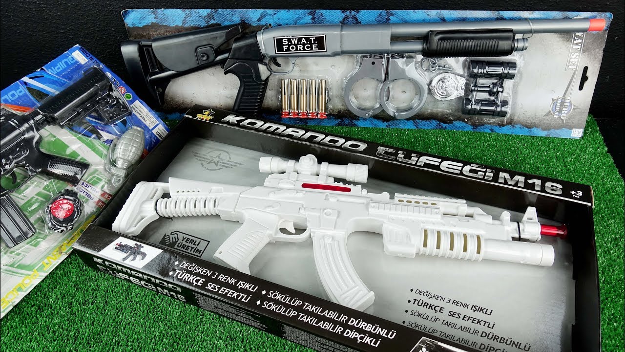 Toy Guns Toys ! SWAT and Police Guns Toys - Military Rifle Toys - YouTube
