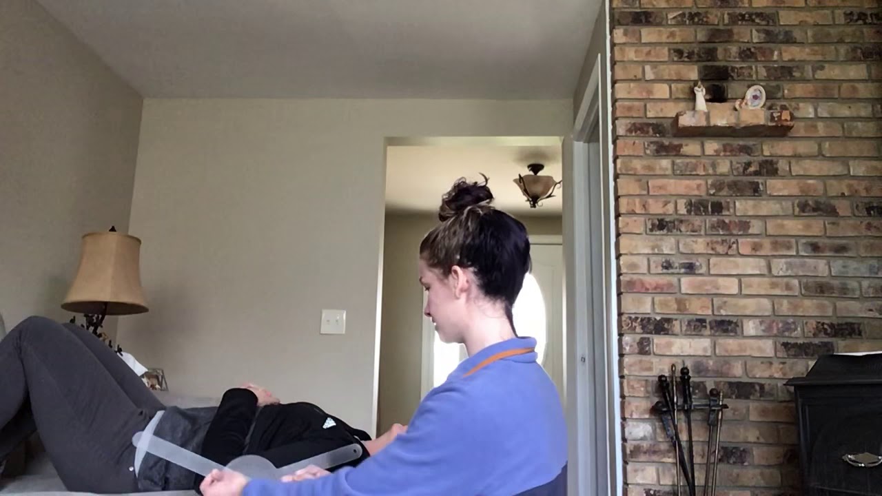 Elbow extension goniometer - YouTube