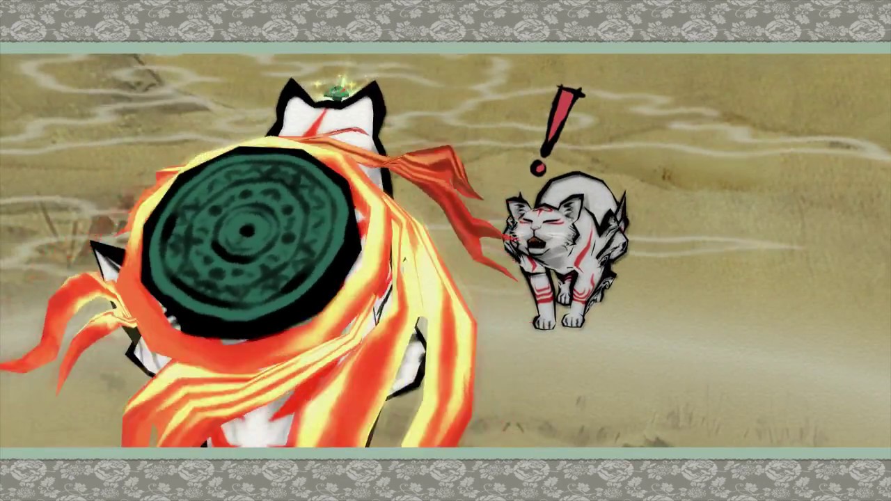Okami HD Gameplay Part 30 Getting Cat Walk Brush Technique - YouTube