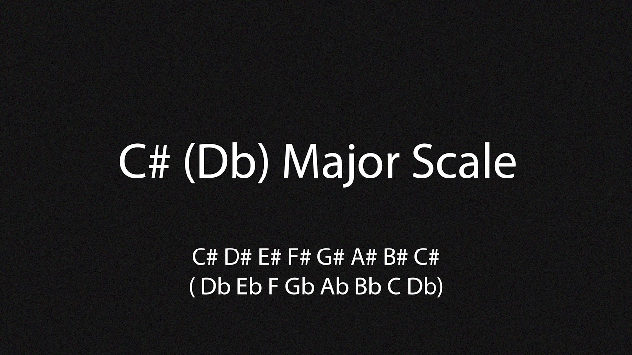 C#/Db Major Scale - YouTube