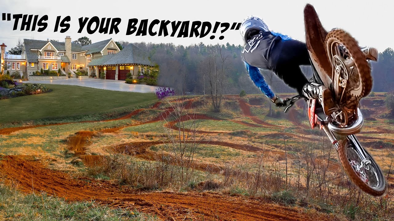 Is this the BEST BACKYARD MOTOCROSS TRACK EVER?! - YouTube
