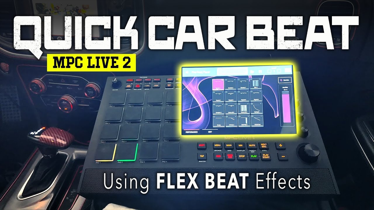 Beat Made in the Car using FLEX BEAT | #mpclive2 #beatmaker - YouTube