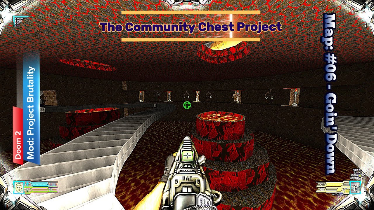 Doom 2 - [The Community Chest Project] - Map: #06 - Goin' Down - [4K60 ...