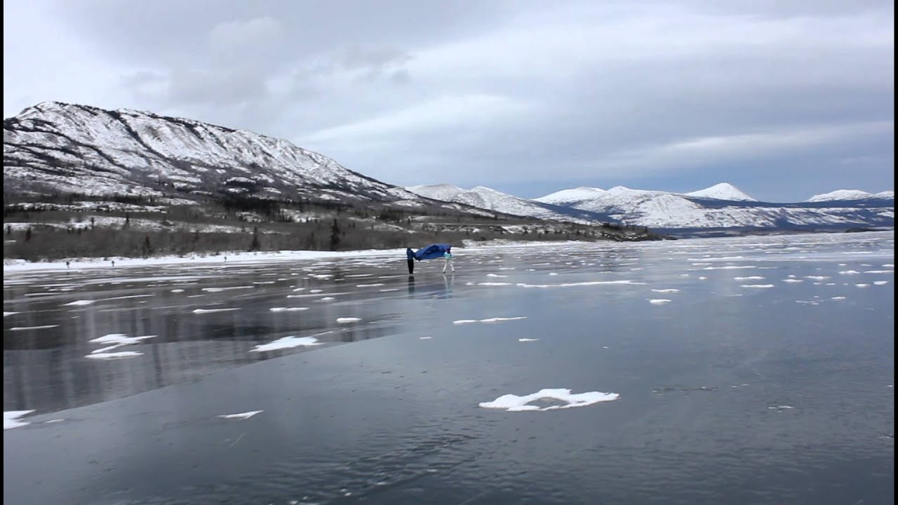 Ice Sailing on Windy Arm - YouTube