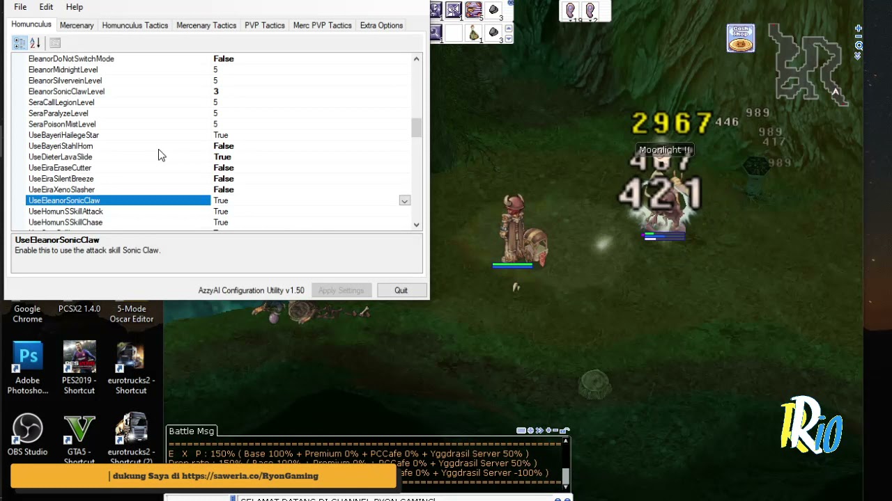azzyAi Sera genetic homunculus s auto skill dan pukul di ragnarok ...