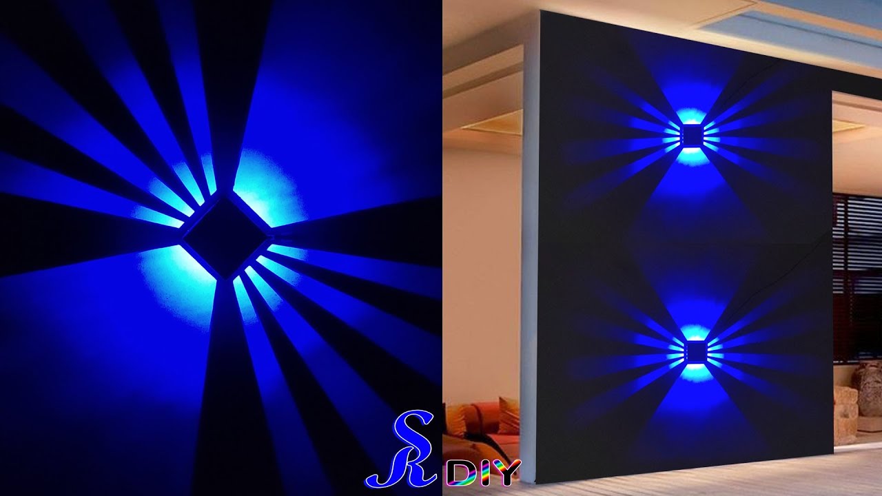 How To Make Wall Decoration Light | Home Decorating Ideas | Wall light ...