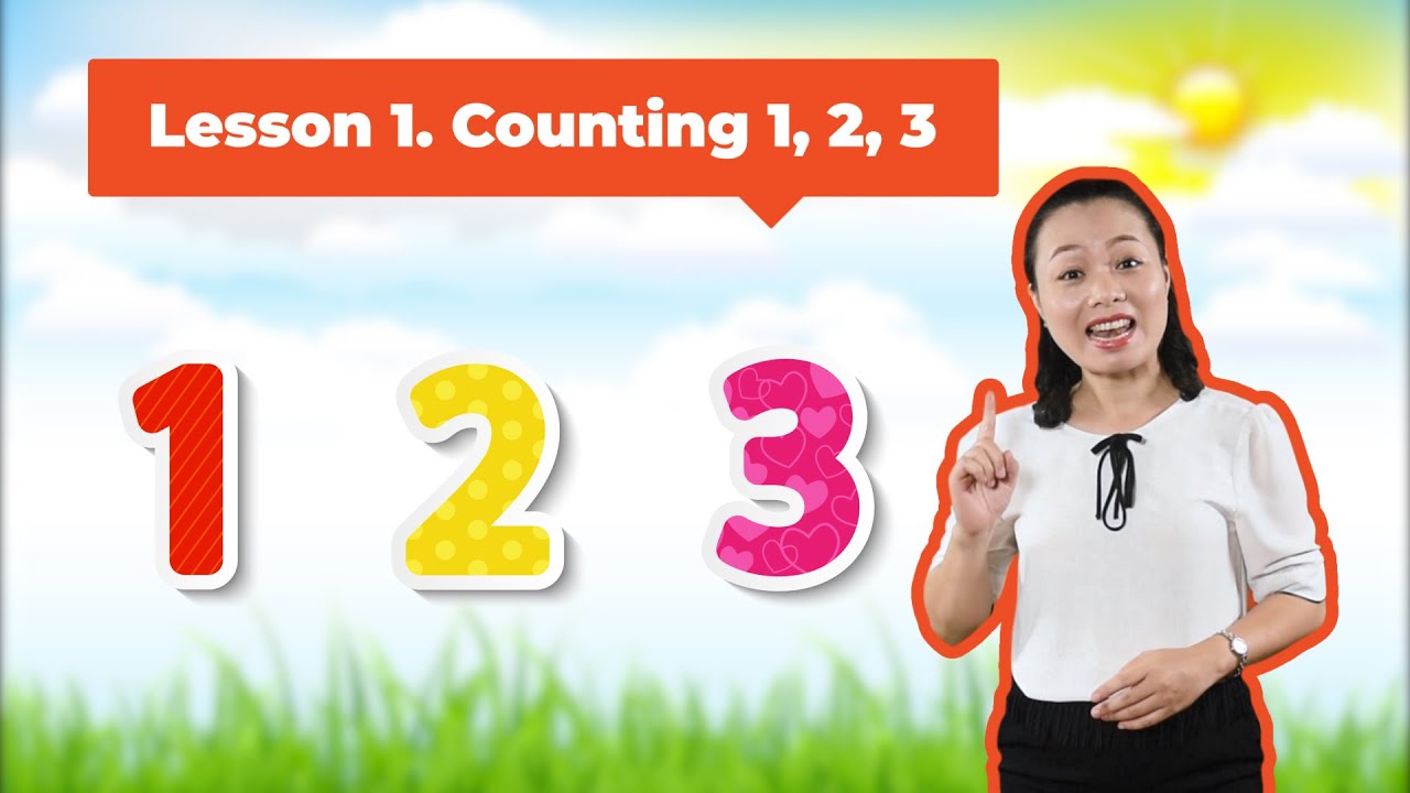 Lesson 1. Counting 1, 2, 3| Count Numbers | Kindergarten Math | Math ...