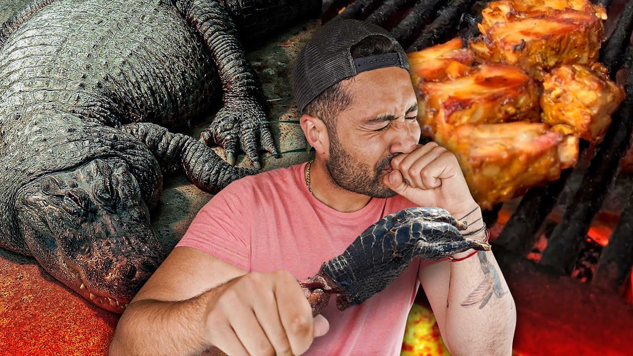 Así de rica es la carne de Cocodrilo - YouTube