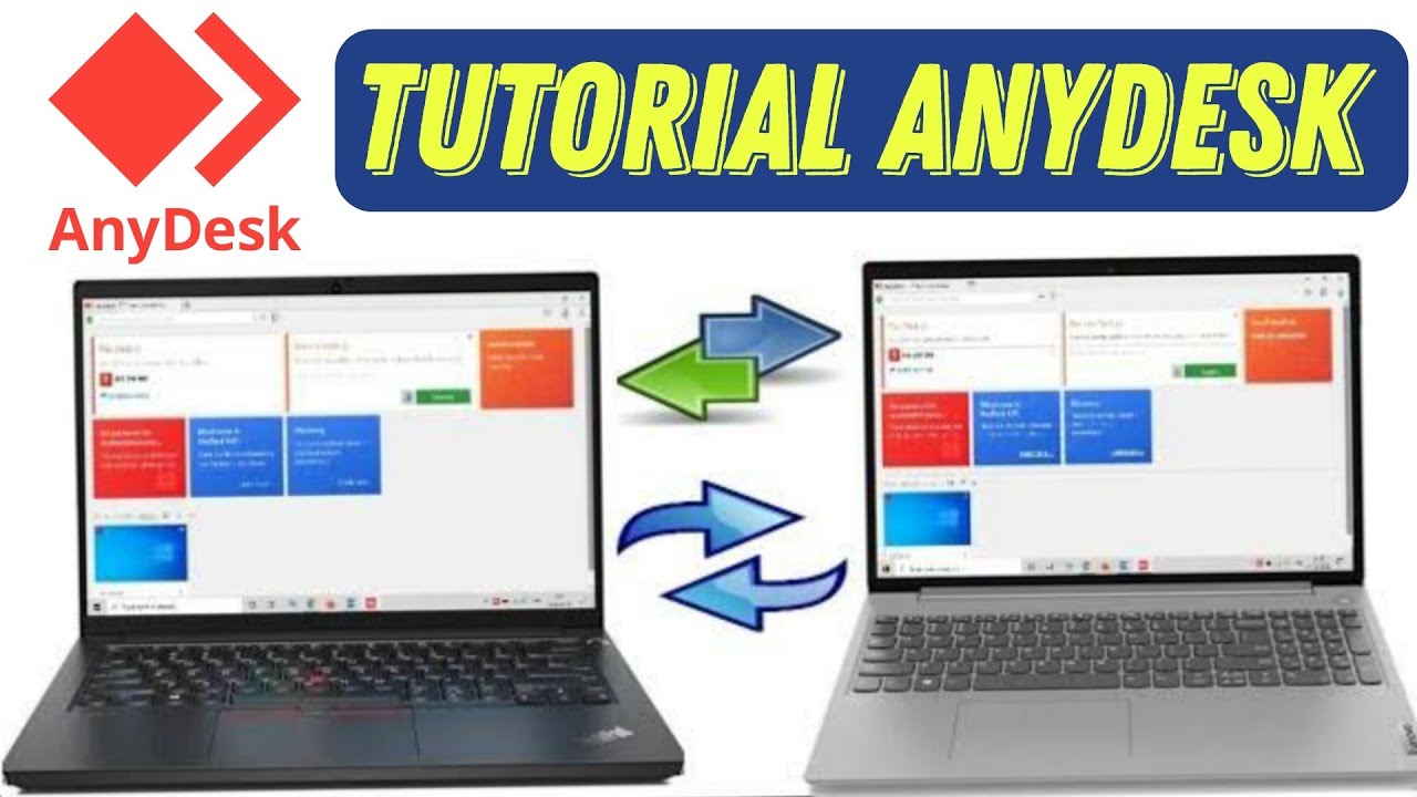 Cara menggunakan Any desk untuk remot Laptop/PC - YouTube