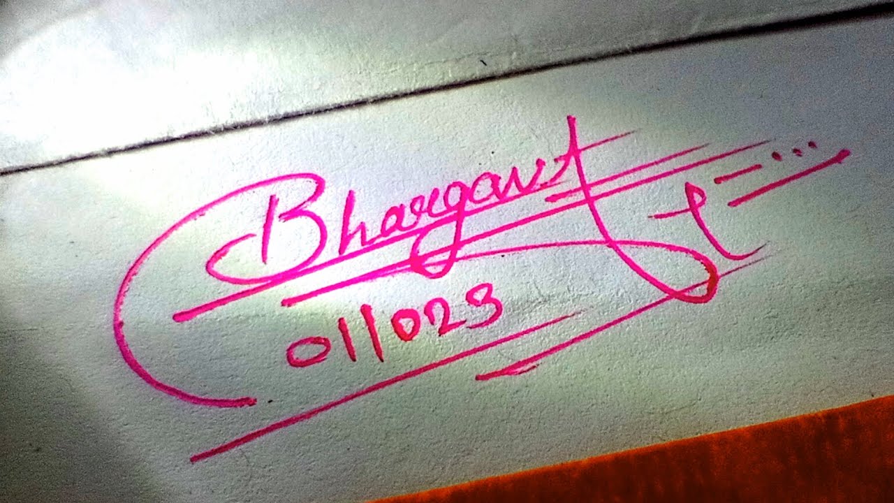 Sign your signature .. Bhargava | Most stylish signature | #signature # ...
