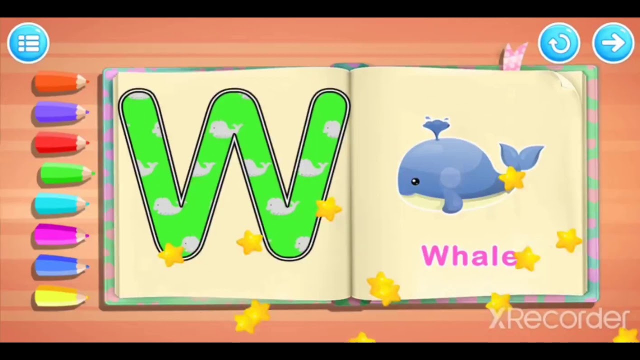 How to write the letter 'W' in upper case. Trace, Learn & Have Fun ...