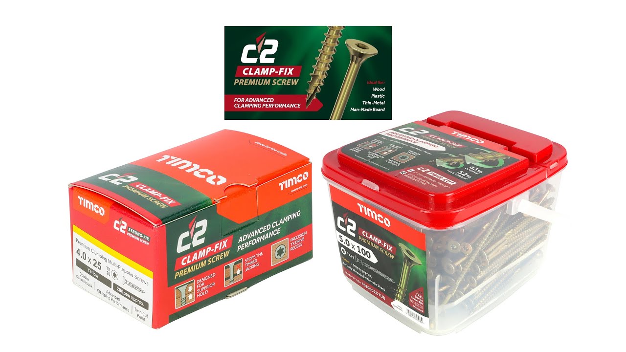 Introducing The Timco C2 Clamp Fix Premium Screws - YouTube