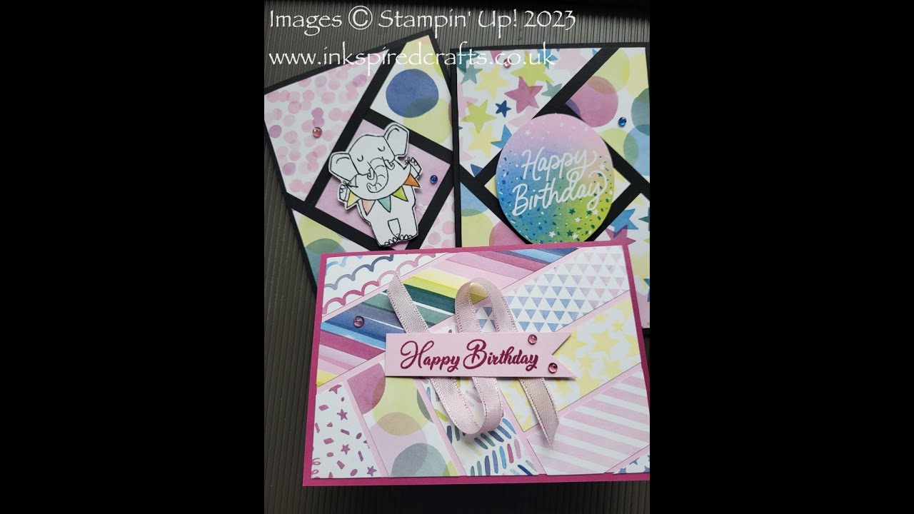 How to use Designer Series Paper to make cards - YouTube